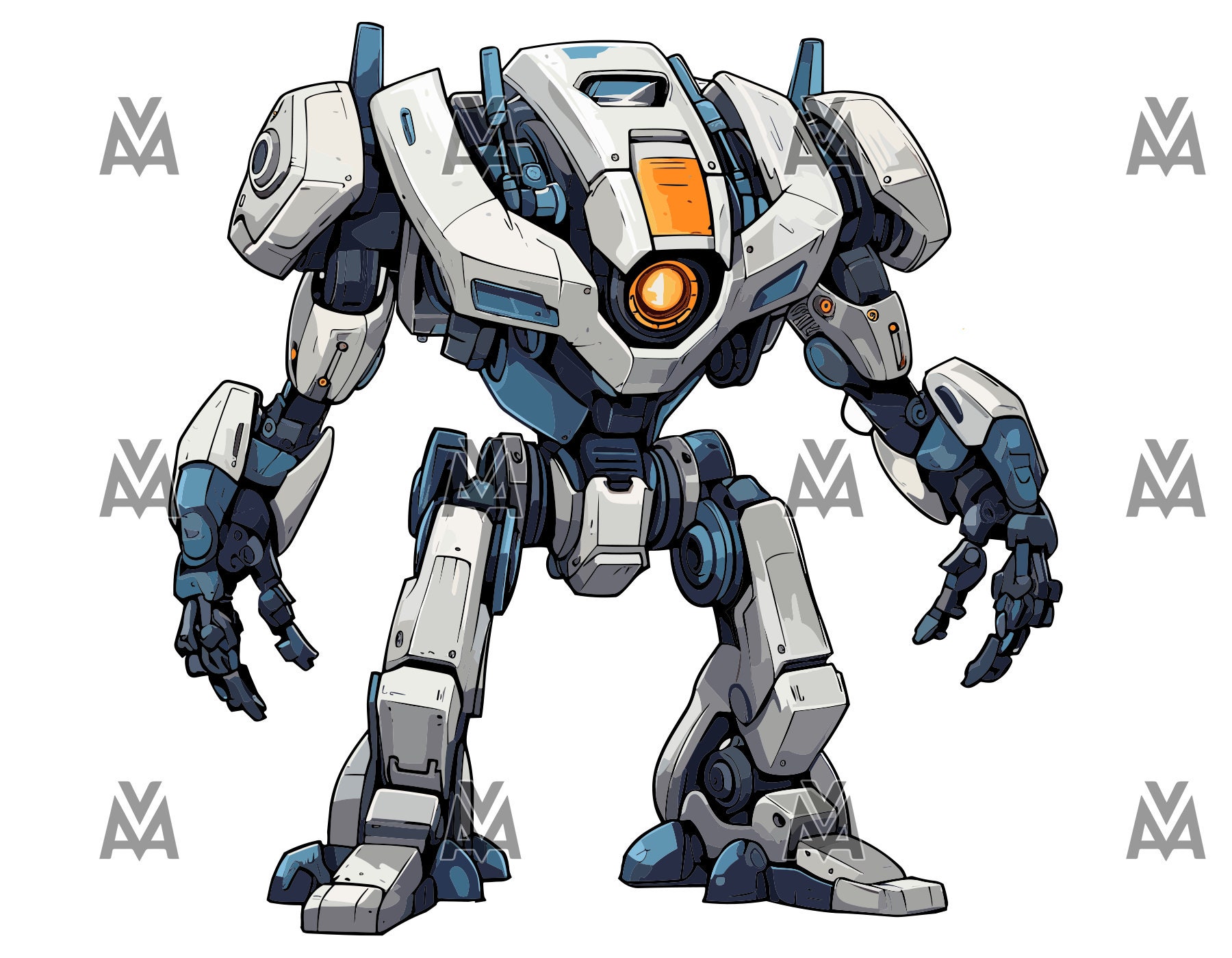 Mech Warrior Mech Robot Mechanical Battle Robot Military Robot Robot ...