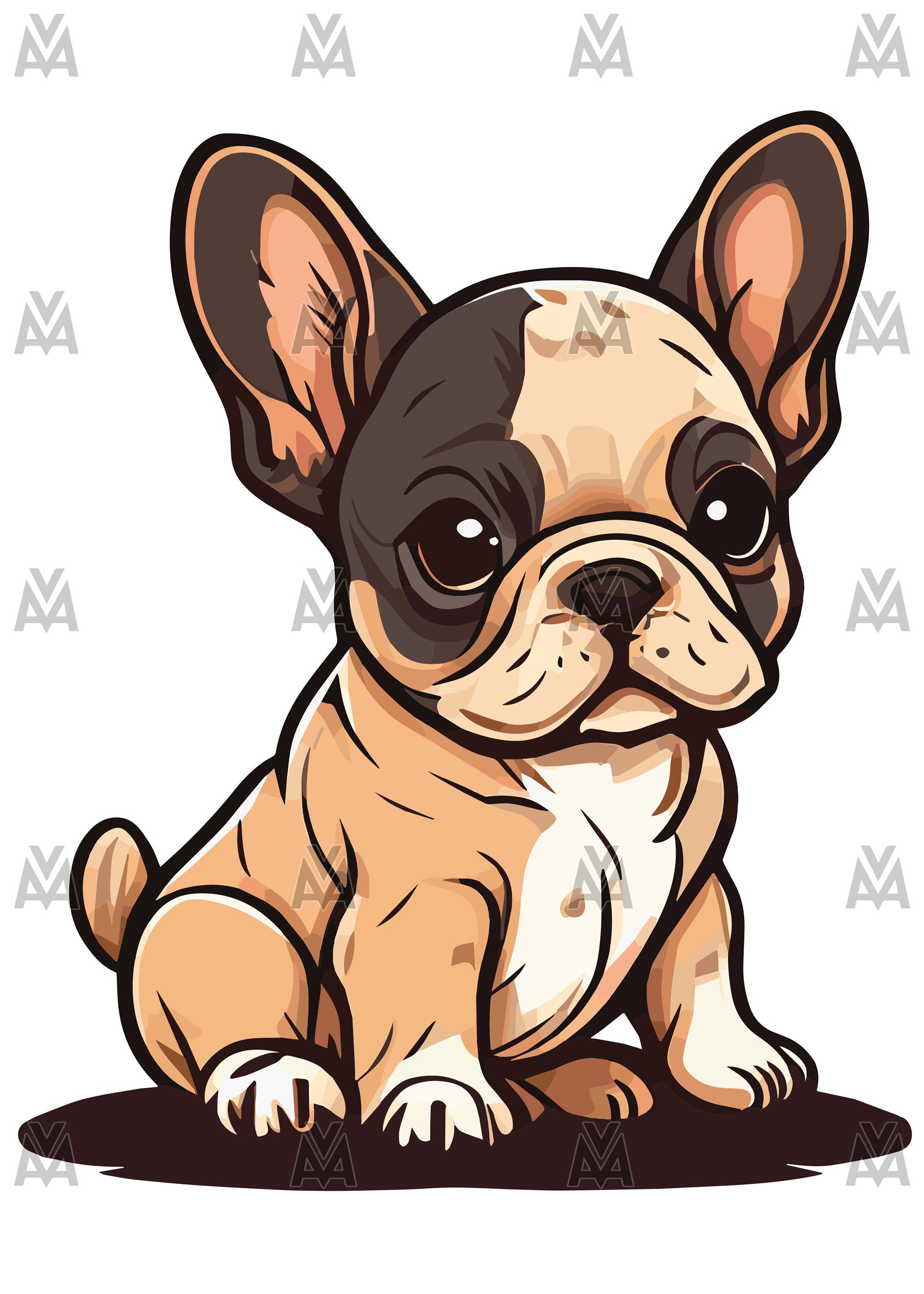 French Bulldog Puppies, SVG, PNG, Vector, Cute Adorable Dogs, Pets ...
