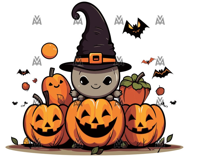 Halloween Design Bundle Halloween Set Spooky Seasonal Fall Scalable ...