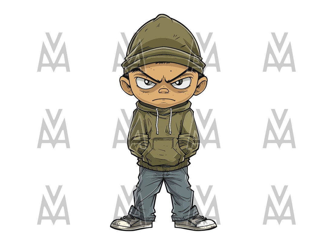 Street Kid SVG DTG Vector Art Graffiti Urban Street Art Beanie Hat - Etsy