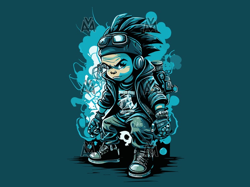 Hacker Kid Svg Vector Art Manga Comic Dtg Vector Art - Etsy