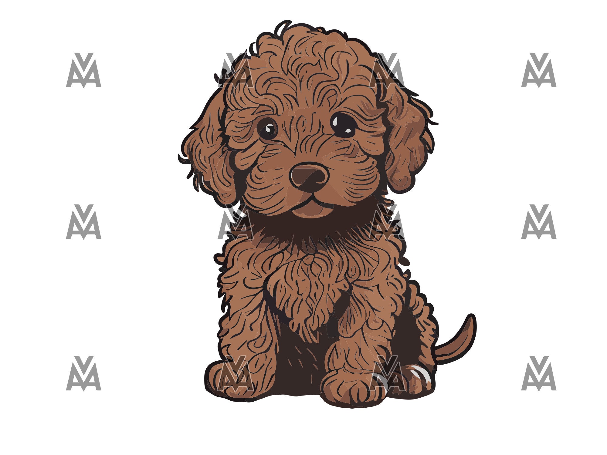 Labradoodle Puppies, SVG, PNG, Vector, Cute Adorable Dogs, Pets, Design ...