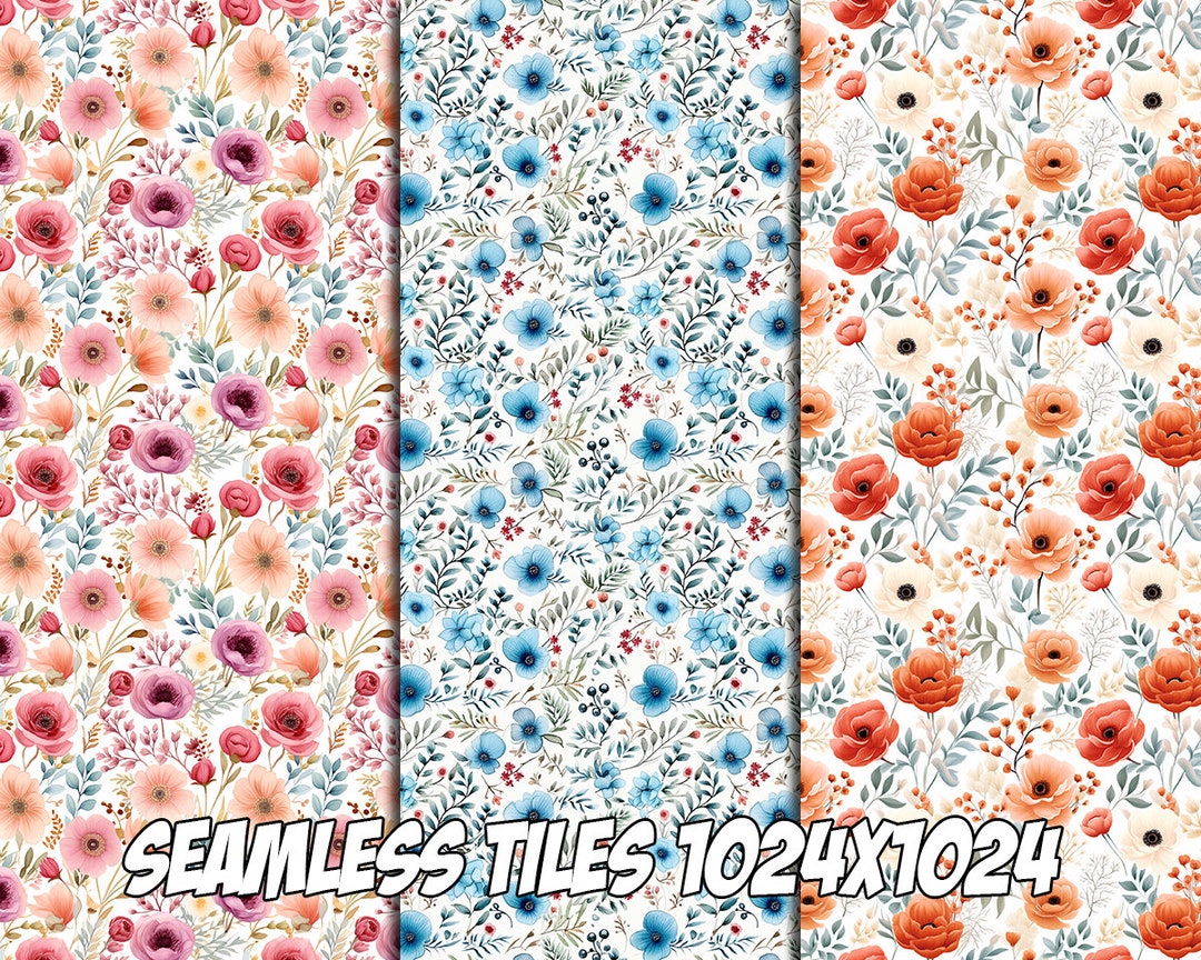 Royal Boho Vintage Floral Seamless Pattern, Floral Wallpaper Collection ...