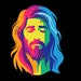 Lgbtqia Inclusive Jesus, Jesus Christ Rainbow Inclusive Savior Lord ...