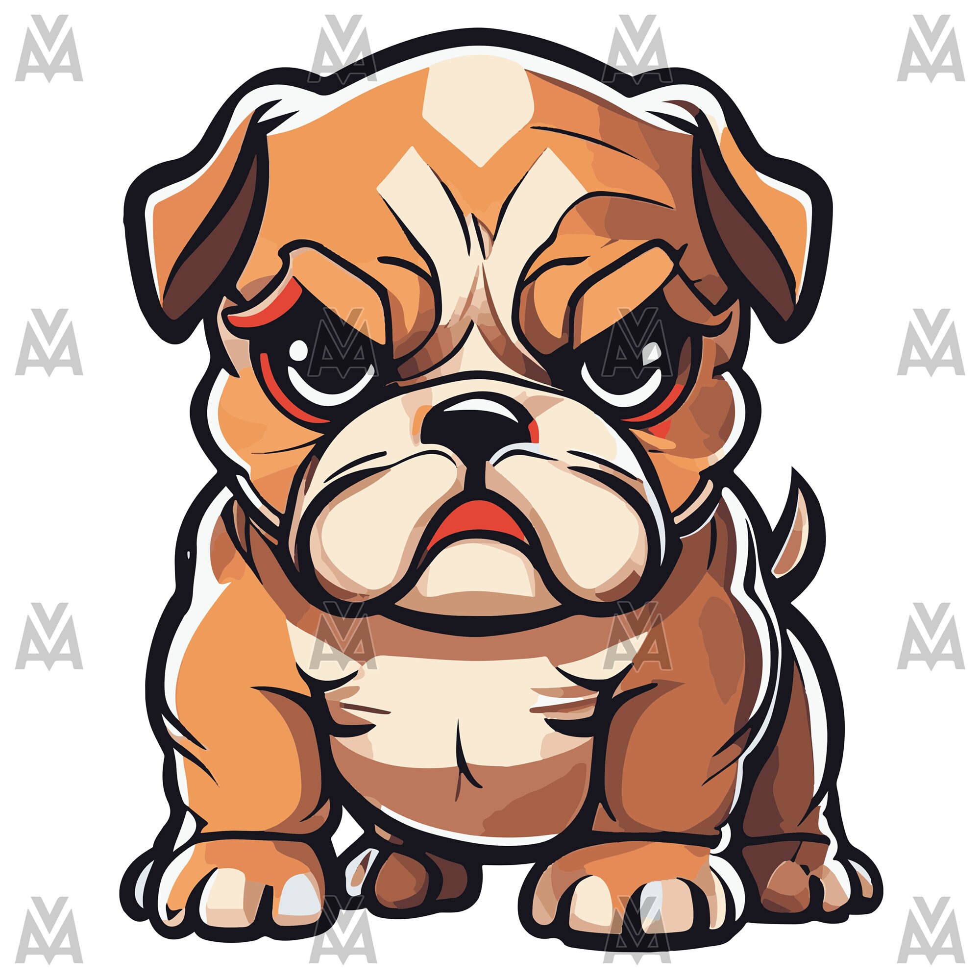 Sad Bulldog Clipart Dogs
