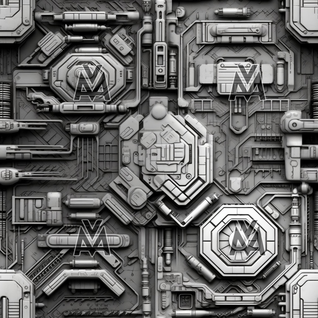 Science Fiction Space Seamless Tiles Background Texture Design Bundle ...