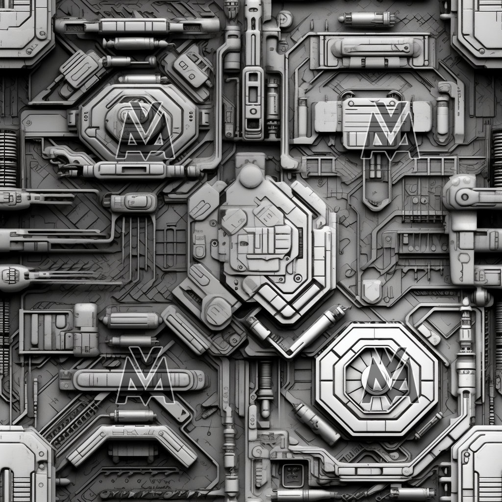 Science Fiction Space Seamless Tiles Background Texture Design Bundle ...