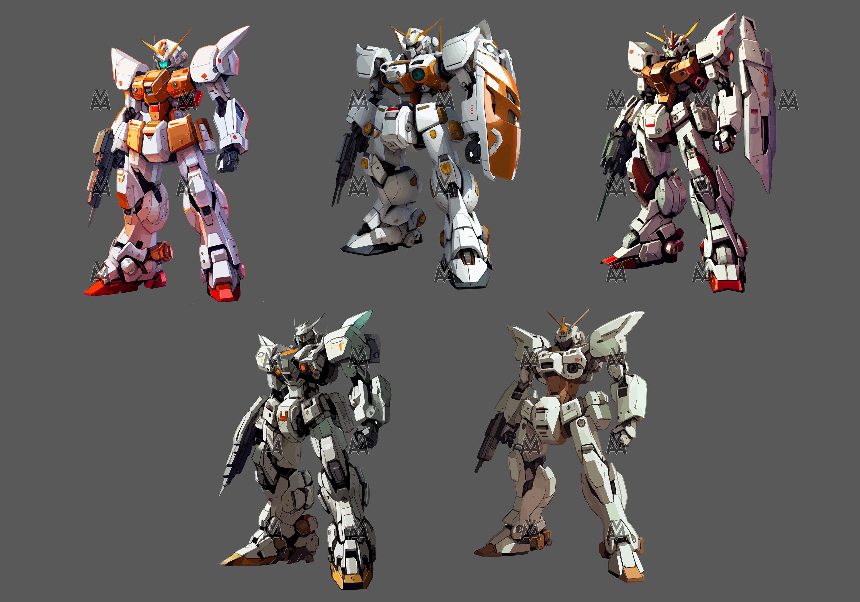 Mecha,svg,giant,robot,mech,warrior,svg,robot,fighter,vector,design ...