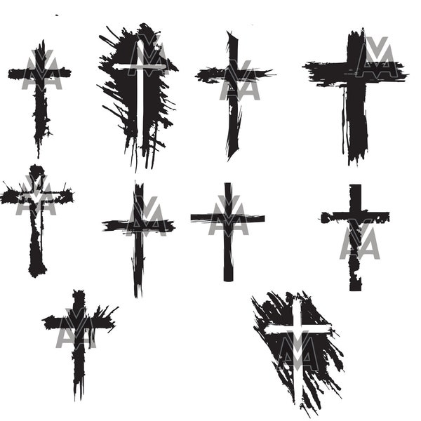 Distressed Cross Svg - Etsy