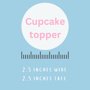 Candy Candy Cupcake Topper - Easy Digital Download and Print - Etsy