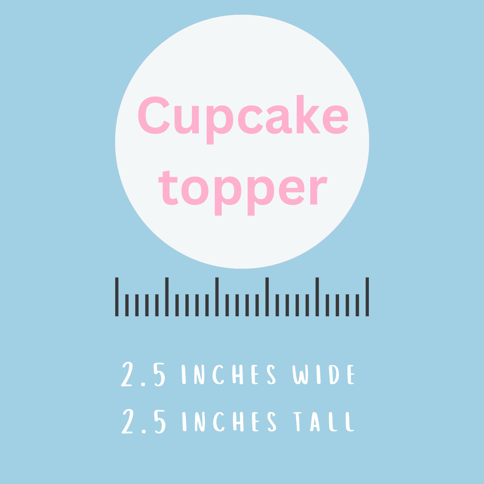 Candy Candy Cupcake Topper - Easy Digital Download and Print - Etsy