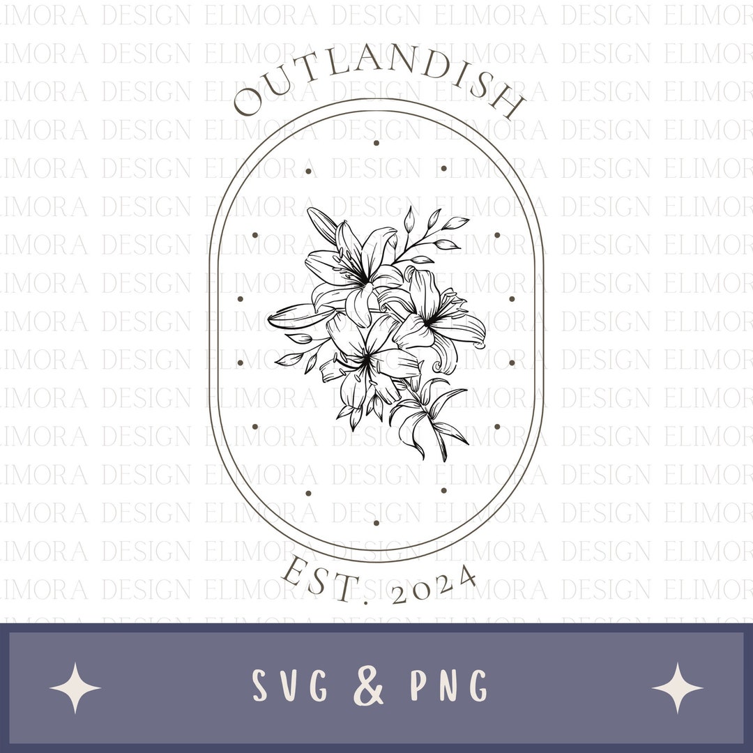 Outlandish EST. 2024 Plant Svg, Flower Svg, Flower Png. - Etsy Portugal
