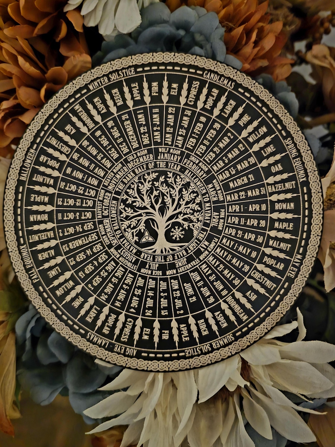 Celtic 21 Tree Calendar (7 Inches) - Etsy