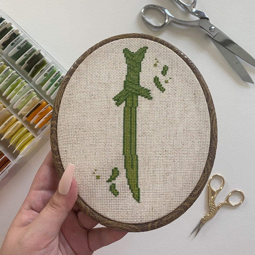 Adventure Time Grass Sword Cross Stitch - Etsy