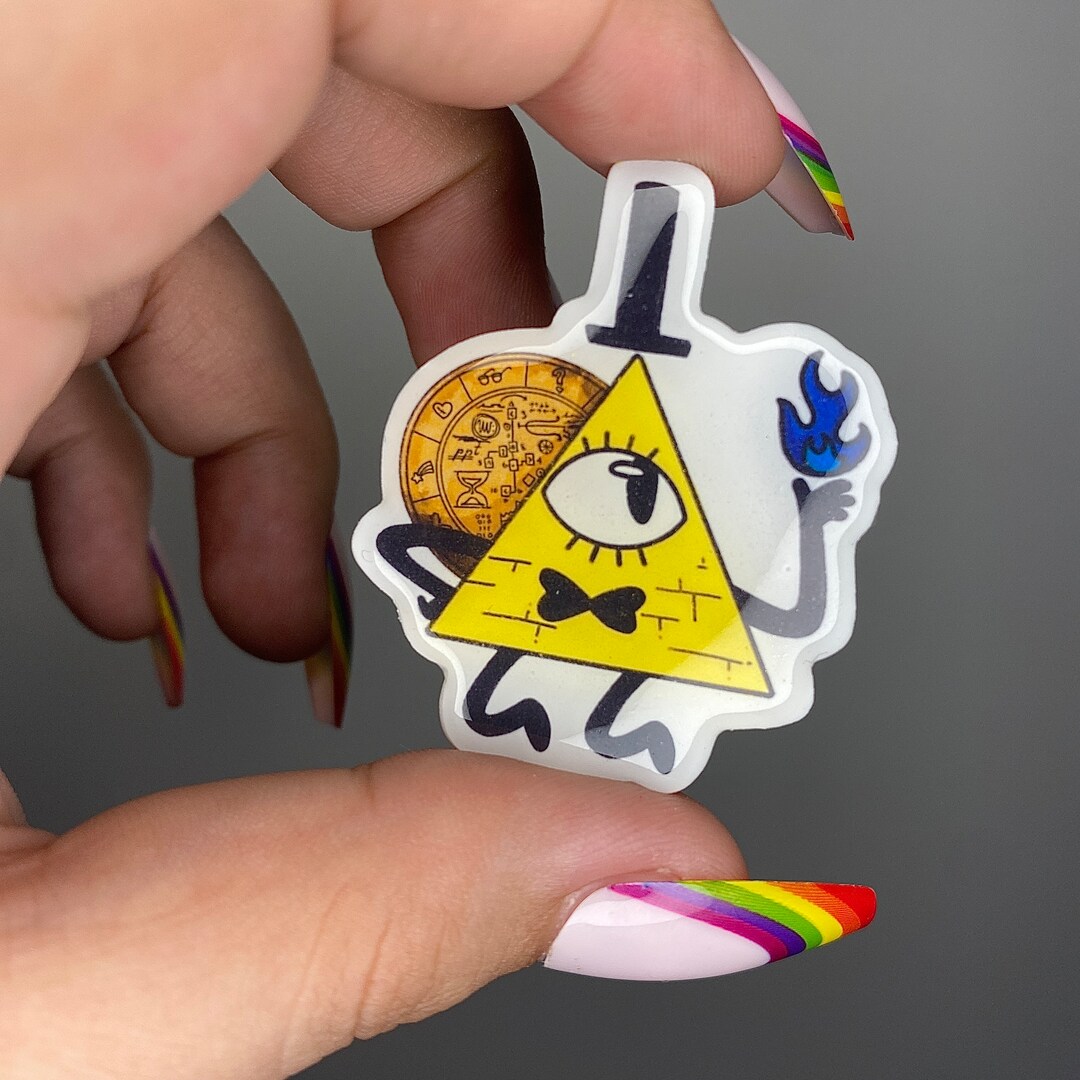 Bill Cipher - A Handmade Resin Domed Pin - Etsy