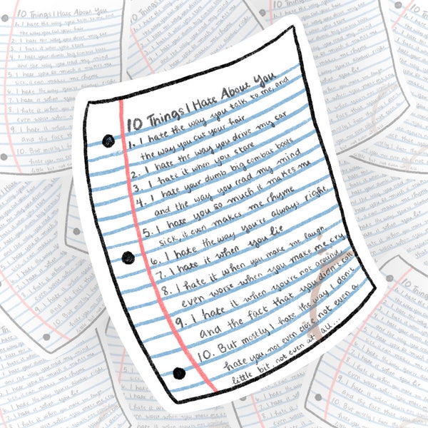 Ten Things I Hate About You Vinyl - Etsy