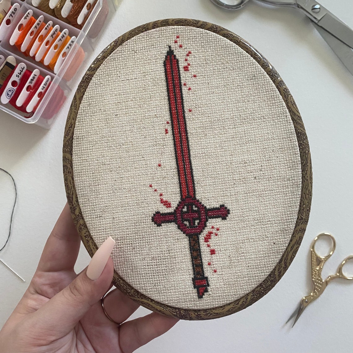 PATTERN - Counted Cross Stitch Pattern for Demon Blood Sword - Etsy