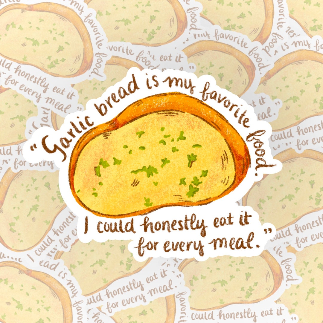 Garlic Bread is My Favorite Food A Scott Pilgrim Vinyl Sticker - Etsy