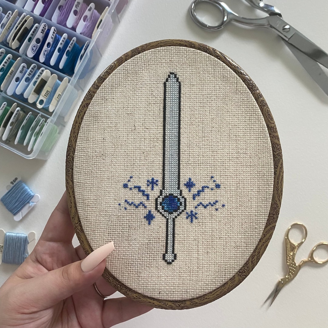 Adventure Time Finn Sword Cross Stitch - Etsy