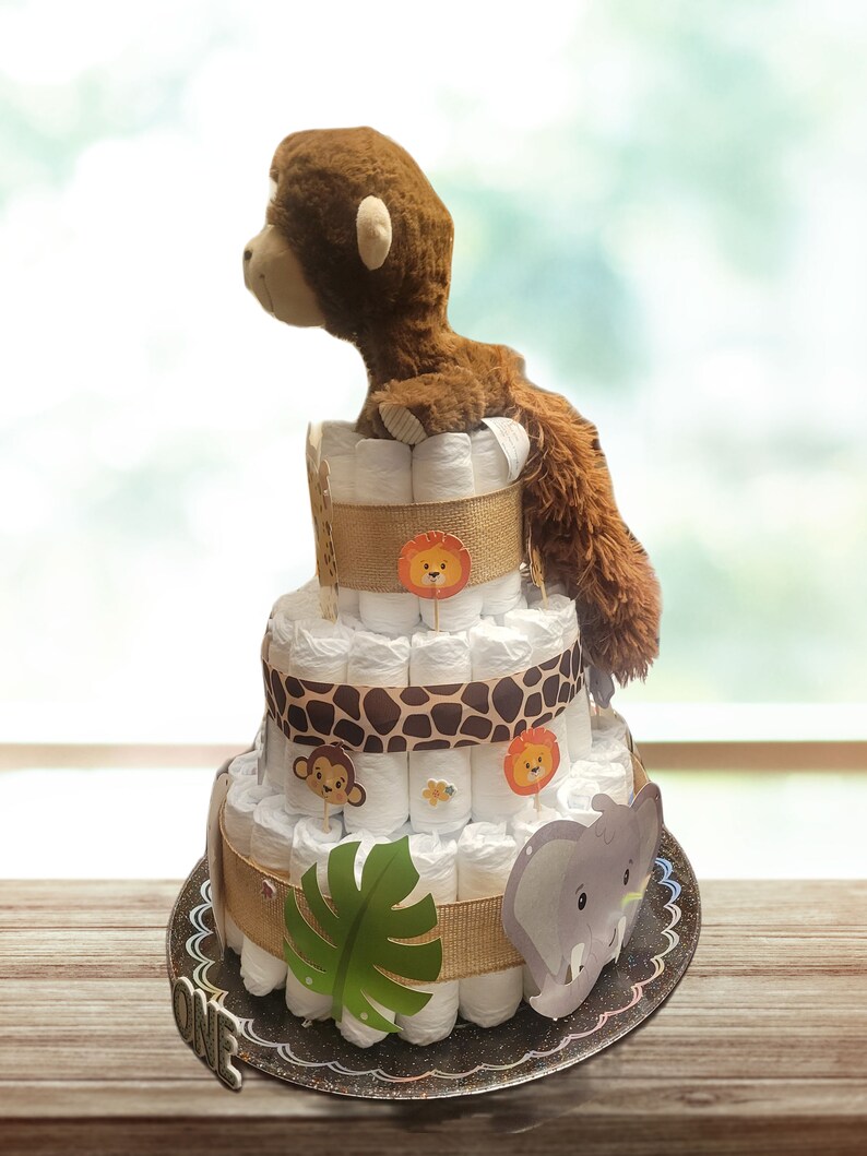 Safari Themed Diaper Cake - Etsy