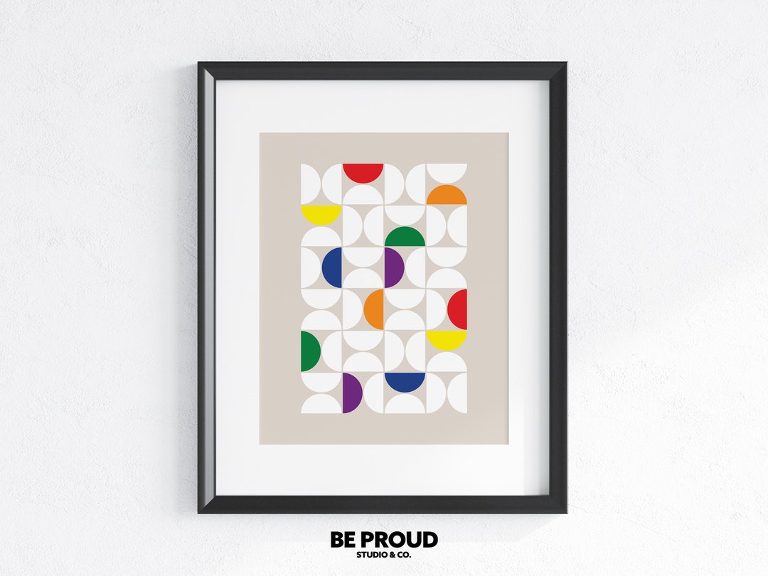 LGBTQ Art Print Pride Wall Art LGBTQIA Art Modern Minimalist Art Print ...
