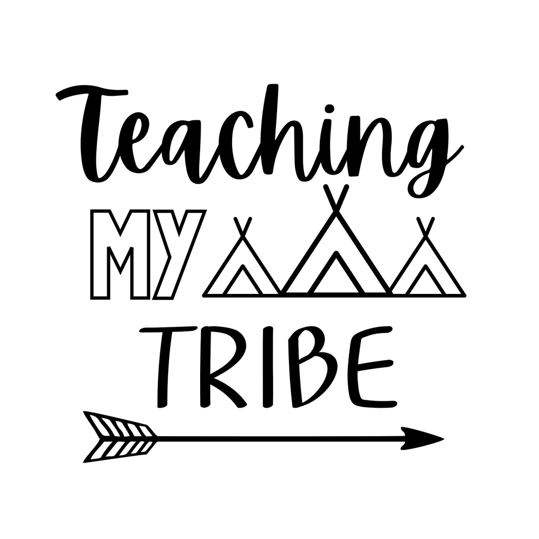 Teaching My Tribe Svg, Teacher Vibes Svg, Teach SVG, Teacher Life Svg ...