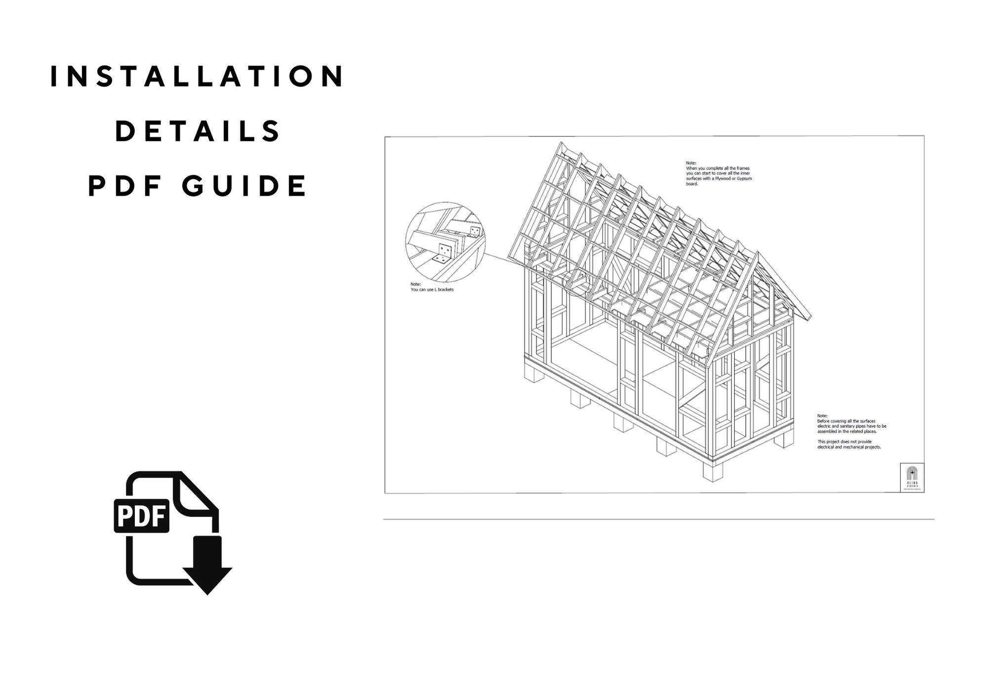 Tiny House Plans 20x8, Small Cabin Floor Plans With Loft. Airbnb House ...