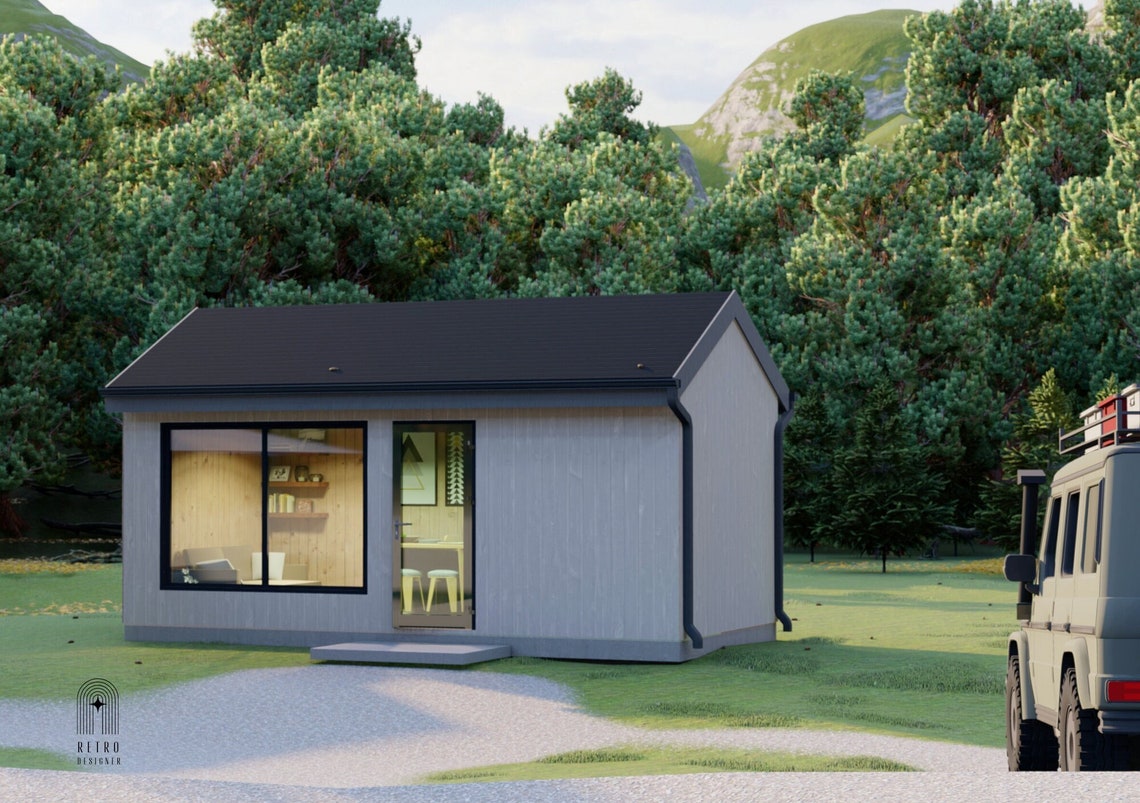 Lake Cabin Plans, Tiny House Plans , Small Cabin Floor Plans Airbnb ...