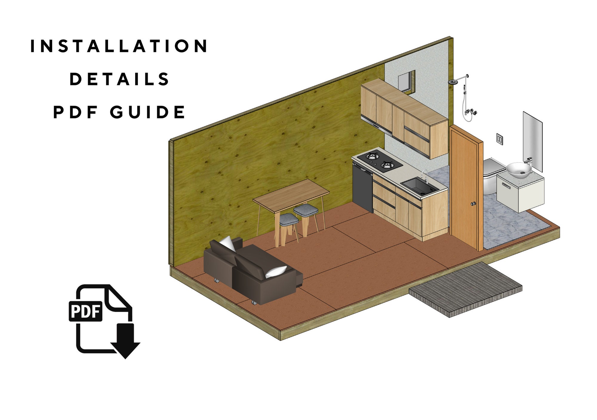 Weekend House 10x20 Plans Tiny House Plans Small Cabin - Etsy