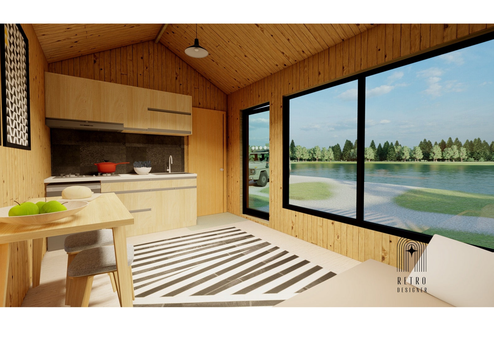 Weekend House 10x20 Plans, Tiny House Plans , Small Cabin Floor Plans ...