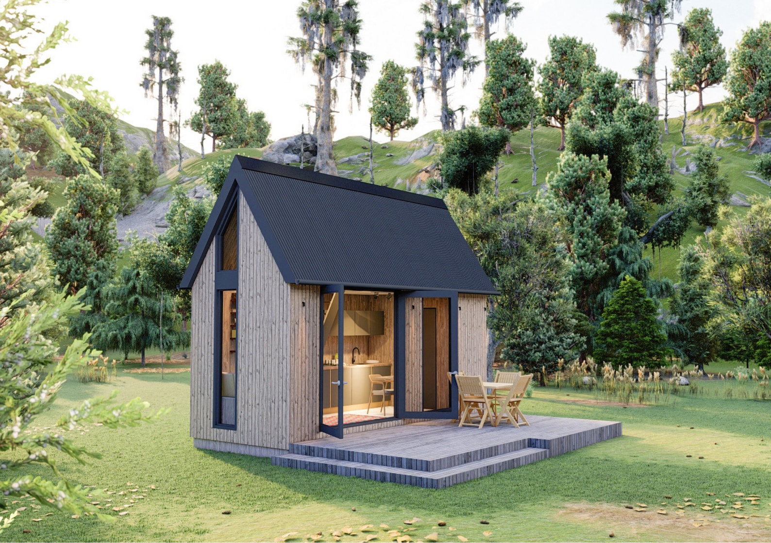 Tiny House Plans 20x8, Small Cabin Floor Plans With Loft. Airbnb House ...