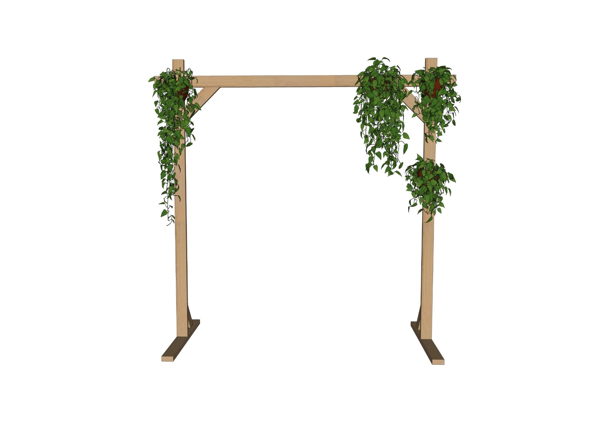 Wedding Arch Plans, Square Wedding Arbor Plan, Wedding Decor, Ceremony ...