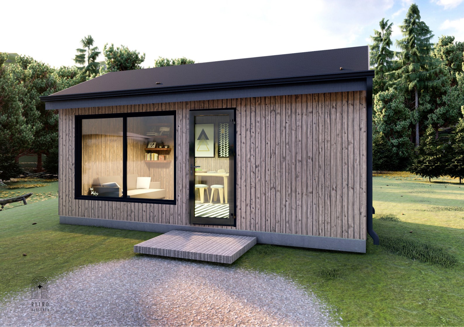 10x20 Small House Plans, Tiny House Plans , Small Cabin Floor Plans ...