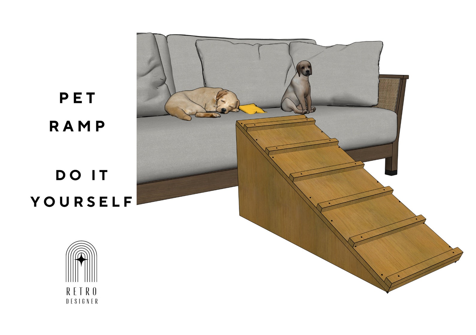 Pet Ramp| Dog Ramp Plan| Animal Ramp | Cat Ramp Plan| PDF Plan |wood ...