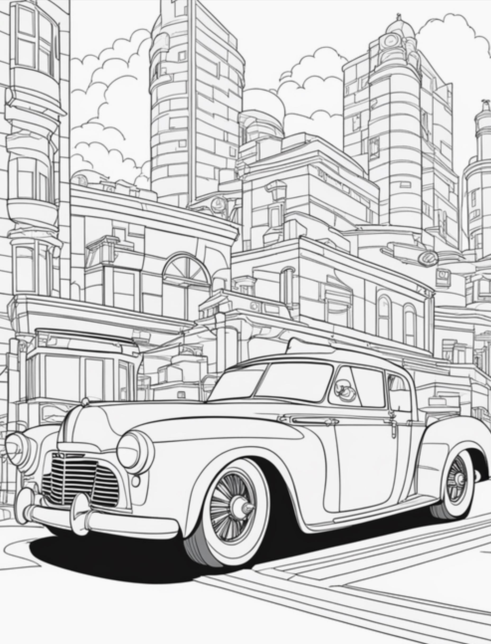 Car Coloring Pages Digital Download Printable - Etsy