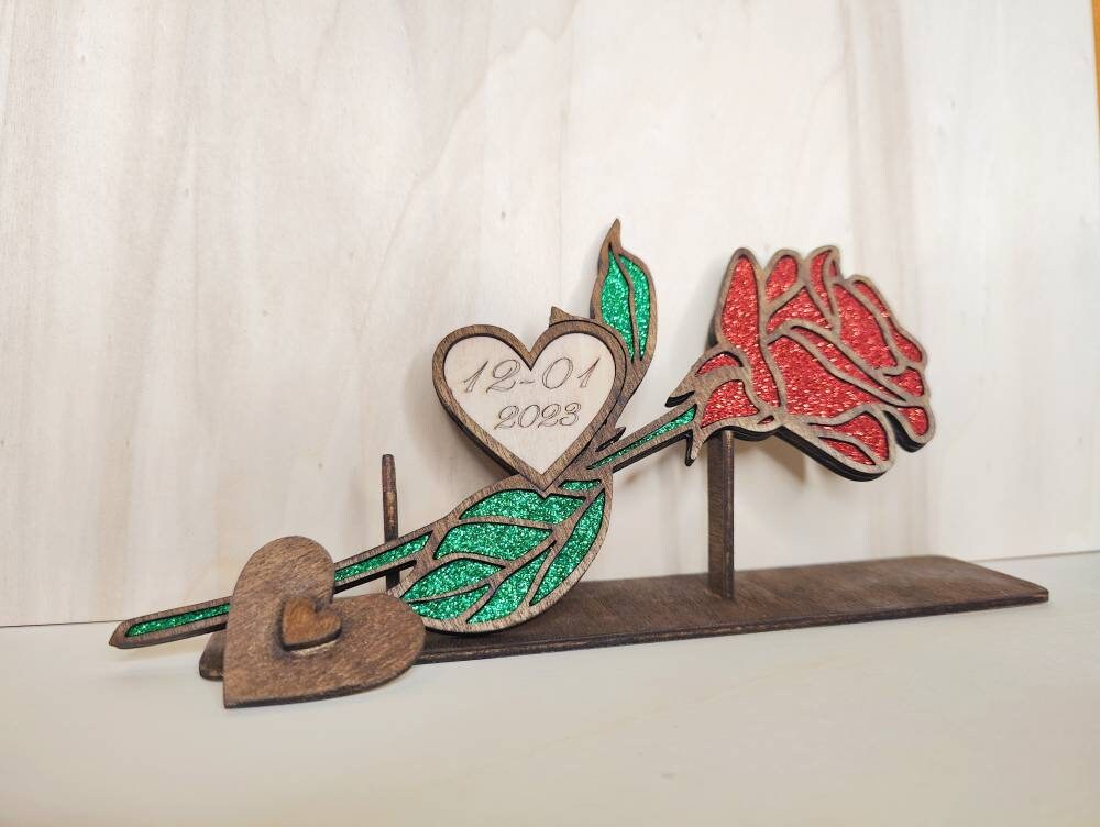 Wooden Rose, SVG Laser Cutting File. Instant Download - Etsy