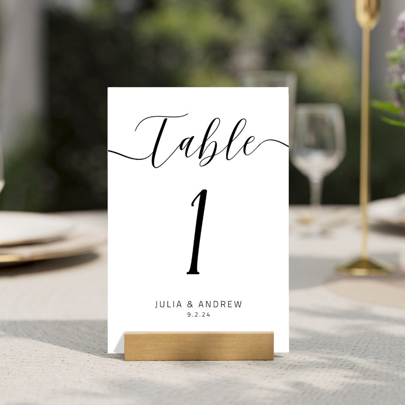 Wedding Table Numbers, Printable Table Numbers Wedding, Editable Table ...