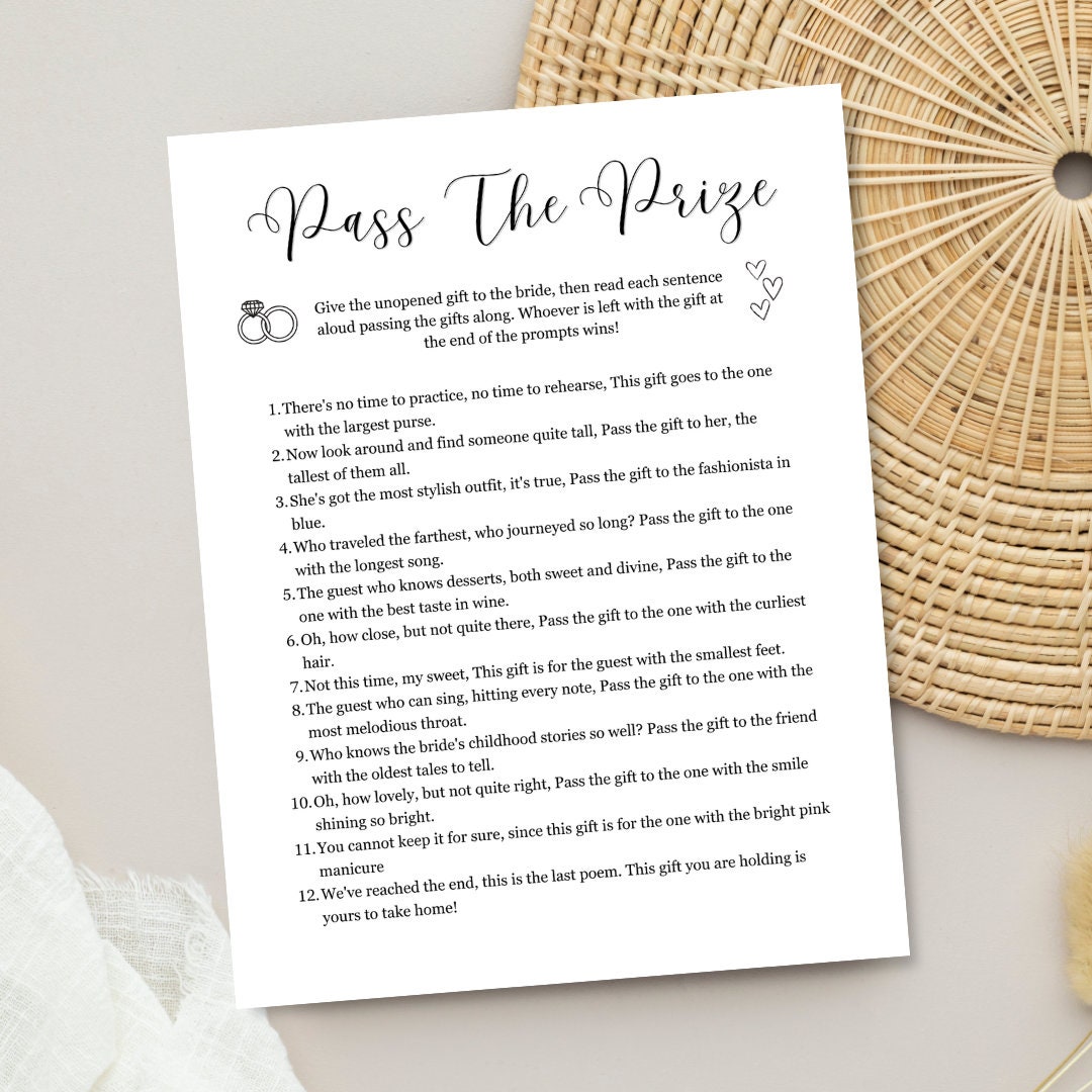 Wedding Table Games Bundle Wedding Games for Reception Wedding ...