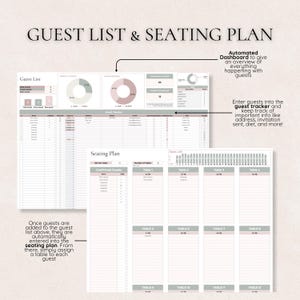 Wedding Planner Spreadsheet Wedding Budget Tracker Wedding Timeline ...