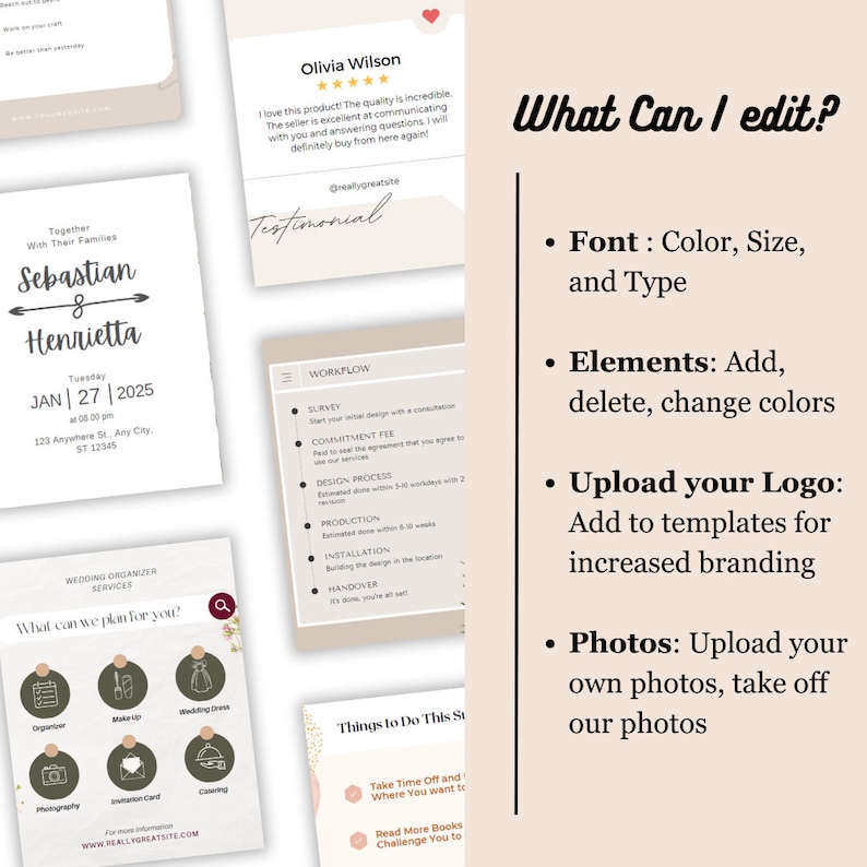 Editable Wedding Program Template Modern Ceremony Program - Etsy Editable Wedding Program Template Modern Ceremony Program - Etsy
