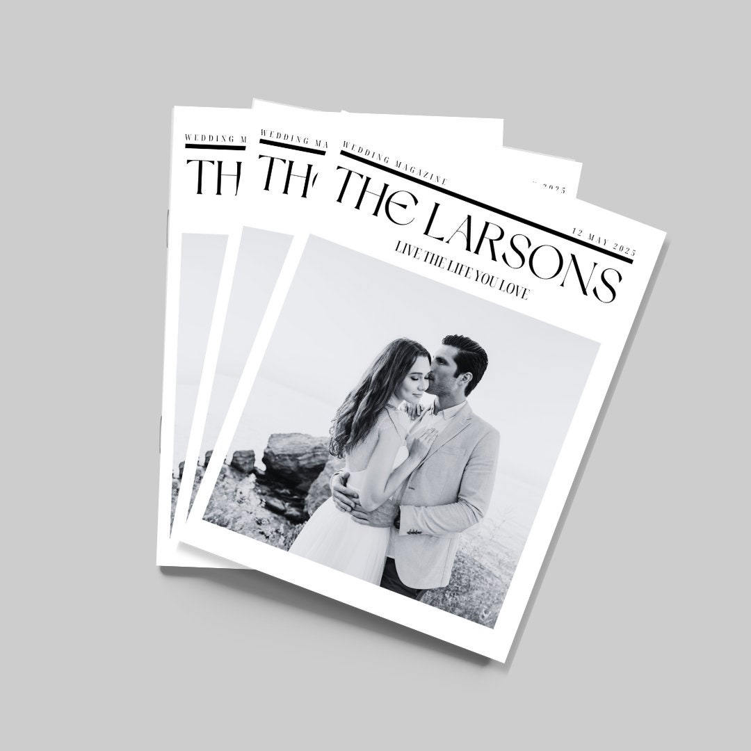 Wedding Magazine Program Template Wedding Timeline Ceremony Program ...