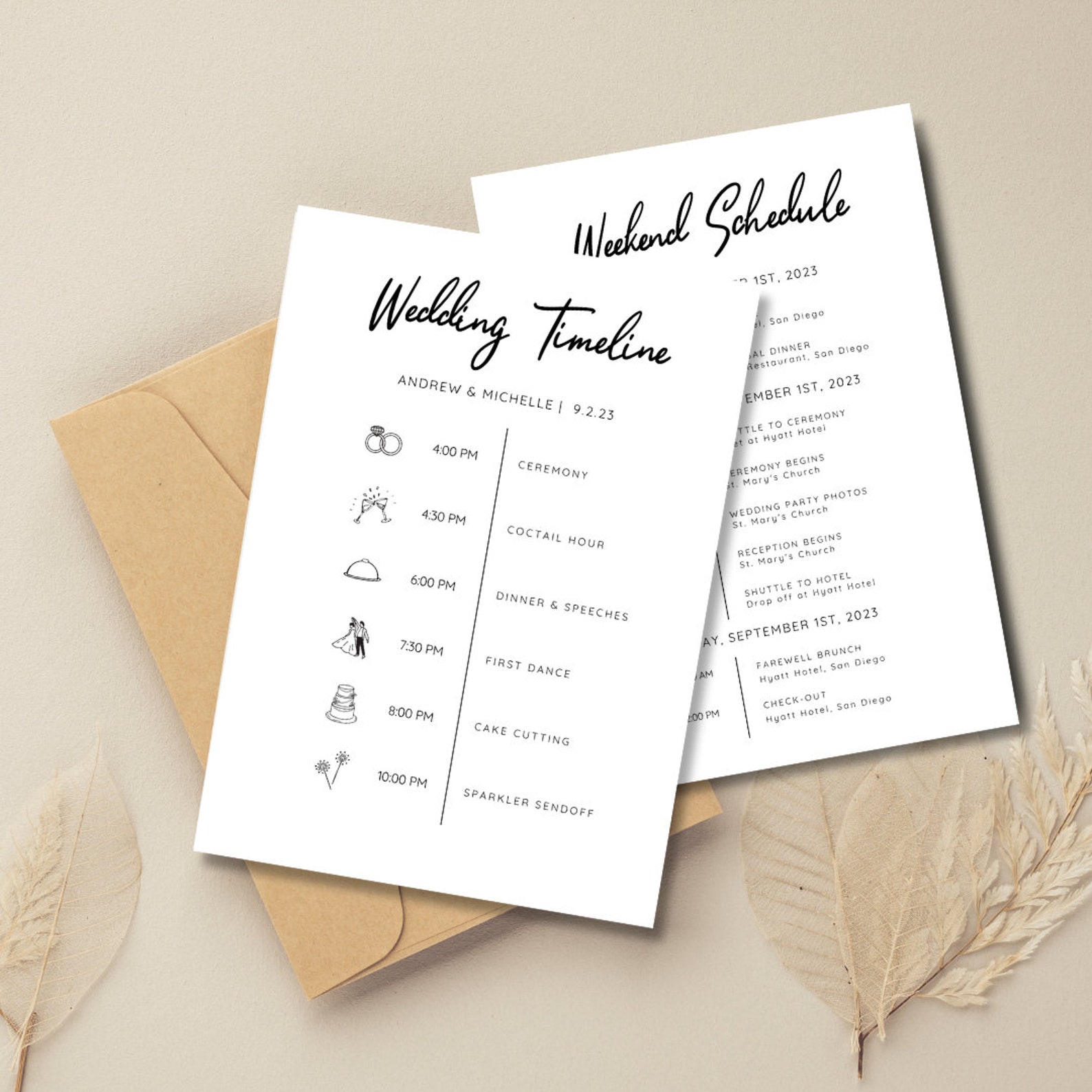 Wedding Day Timeline Template Editable Wedding Timeline - Etsy