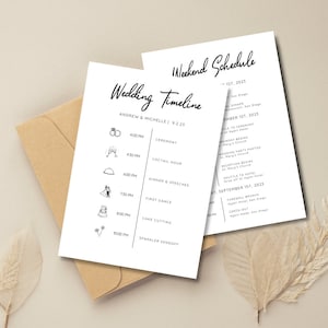 Wedding Day Timeline Template, Editable Wedding Timeline Template ...