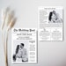 Newspaper Wedding Template Bundle Editable Wedding Newspaper - Etsy