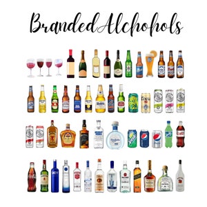 Signature Drink Sign, Editable Open Bar Sign, Signature Cocktail Sign ...