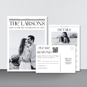 Wedding Magazine Invitation Template Magazine Template Wedding ...