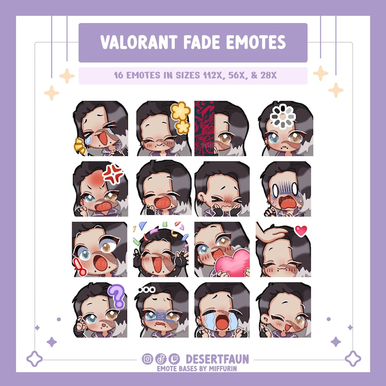 Valorant Fade Emotes - Twitch, Discord, Youtube - Etsy