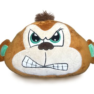 Monkey Mood Plush Pillow - Etsy