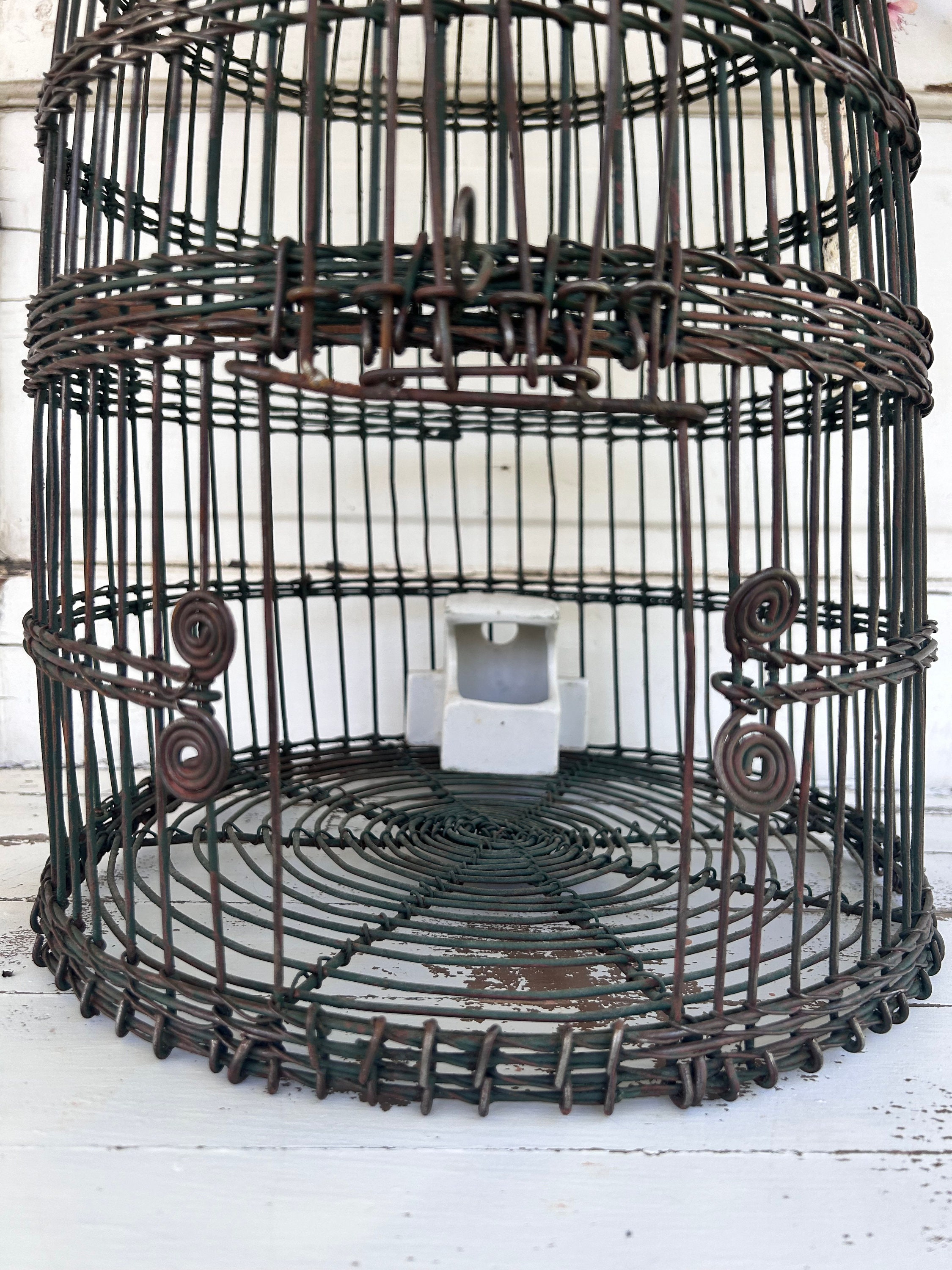 Antique 19th Century Wire French Bird Cage | French Country | Cottage ...