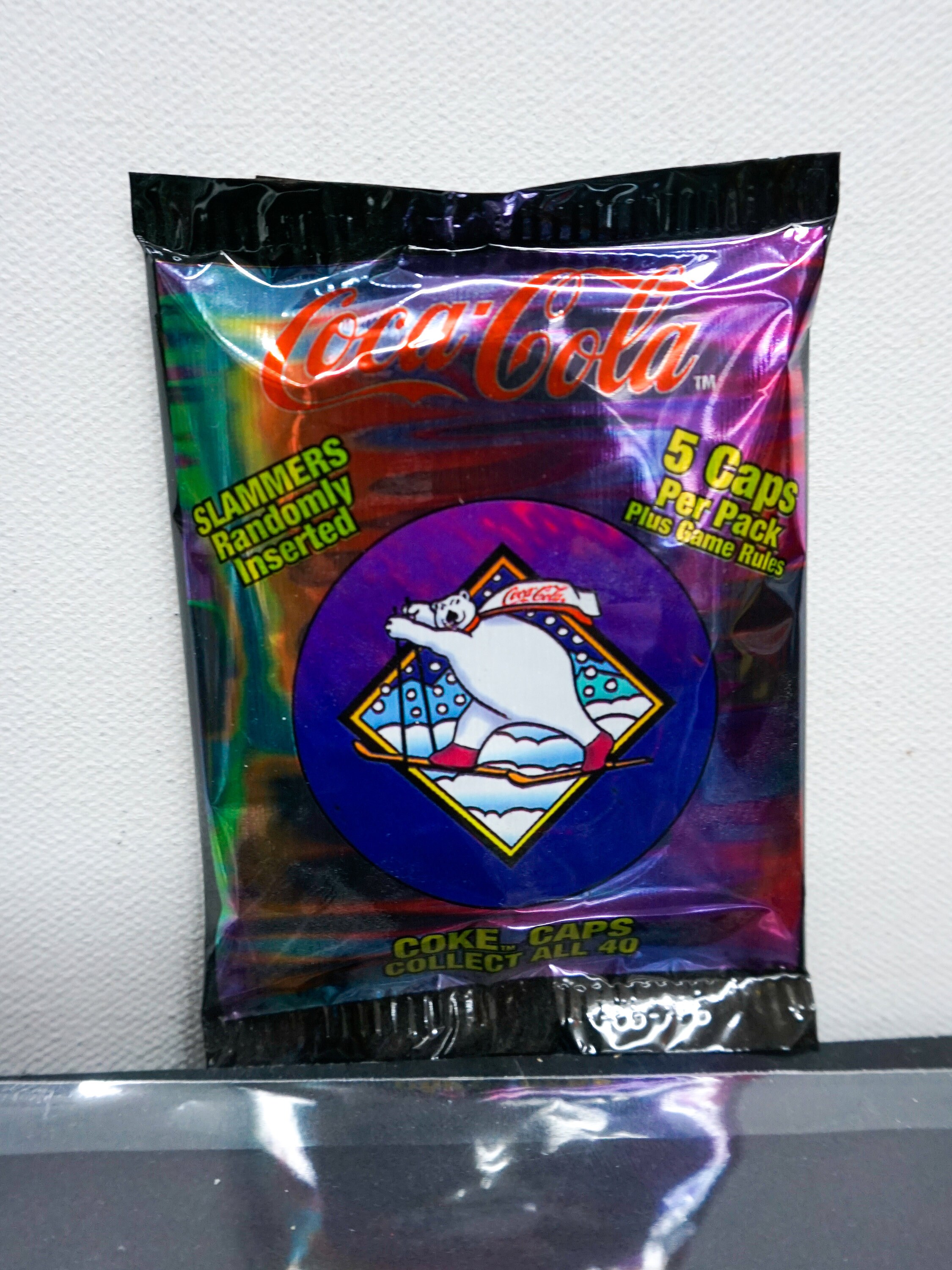 Packs de Coca Cola Coke Caps Pogs Milk Caps Slammers 1995 1 seul paquet ...